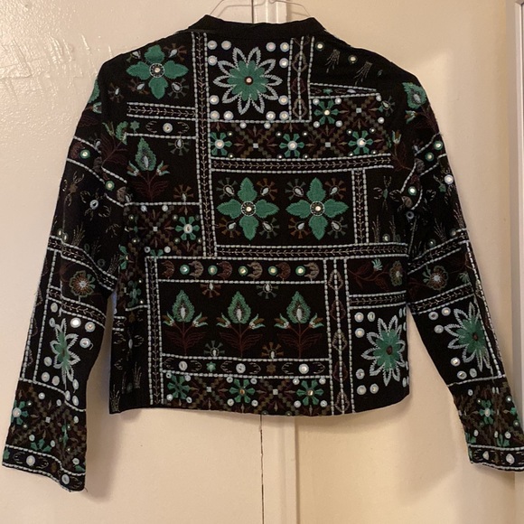 Zara | Jackets & Coats | Zara Embroidered Blouse Jacket | Poshmark